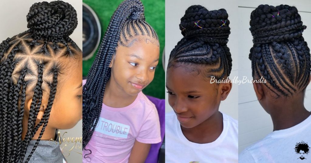 Braided Bun Hairstyles For Girls – Braids Hairstyles for Kids