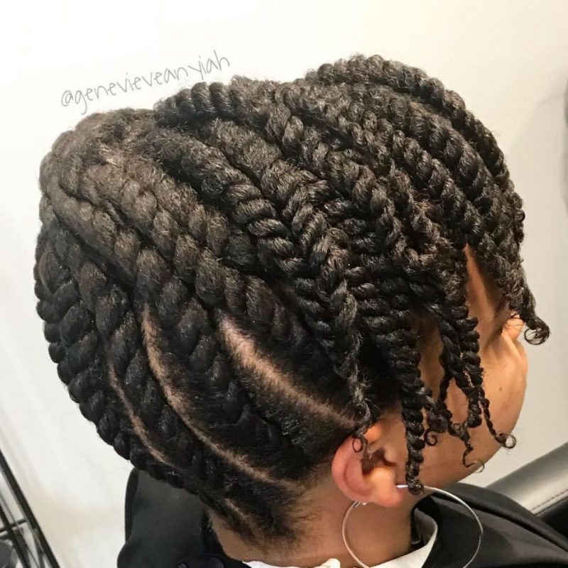 Simple Natural Hair Cornrow: Great Hairstyle For Short Hair Lovers