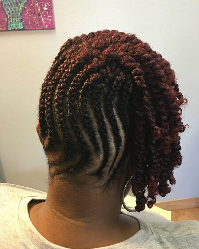 Simple Natural Hair Cornrow: Great Hairstyle For Short Hair Lovers
