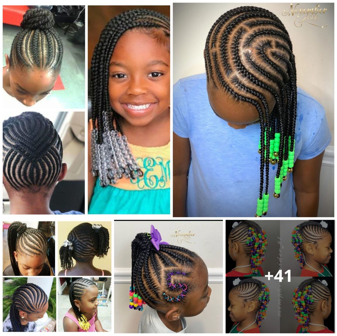 Sweet Cornrows For Cute Little Girls