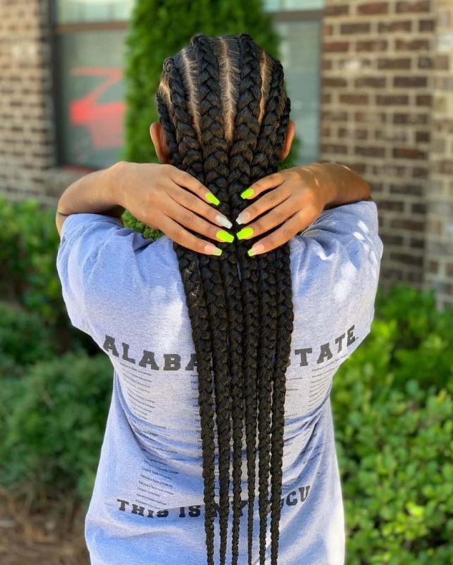 50 Aesthetic Braided Hairstyles – African Braided Hair For Ladies 2020