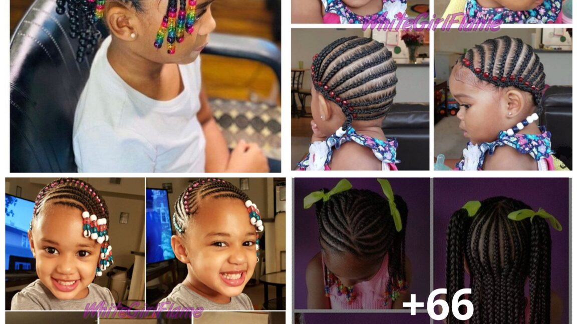 Wavy Cornrows With Beads – Braids Hairstyles for Kids