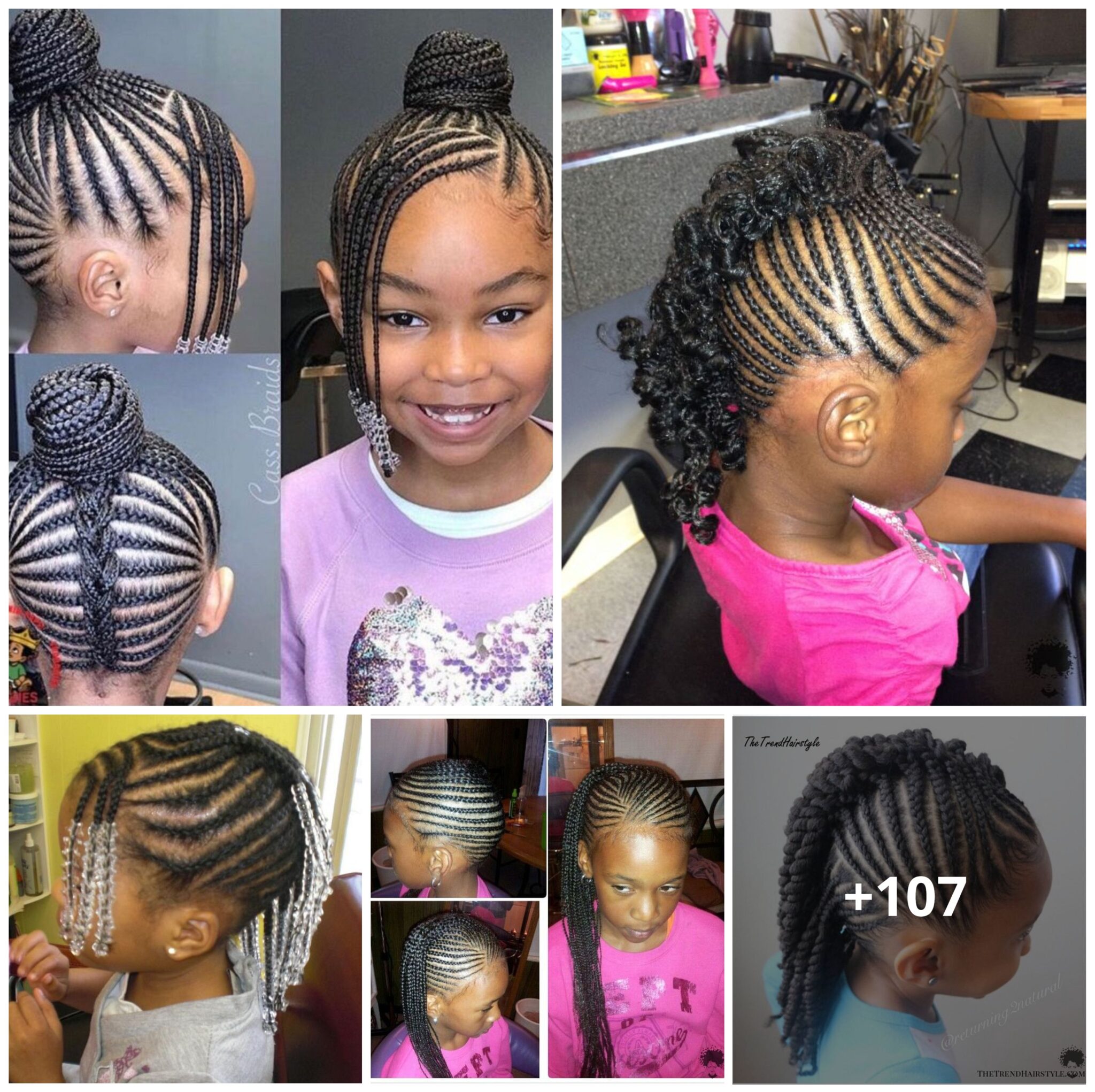 Cornrow Buckles You Can Use Easily - 2024 Little Girl Side Mohawk Braids