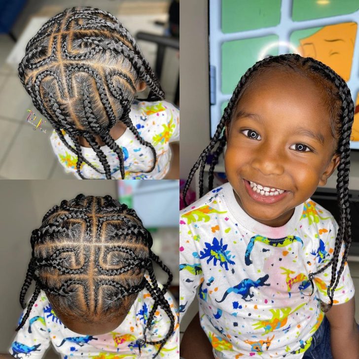 120 Photos: Different Ways to Use African Braids for Cool Kids