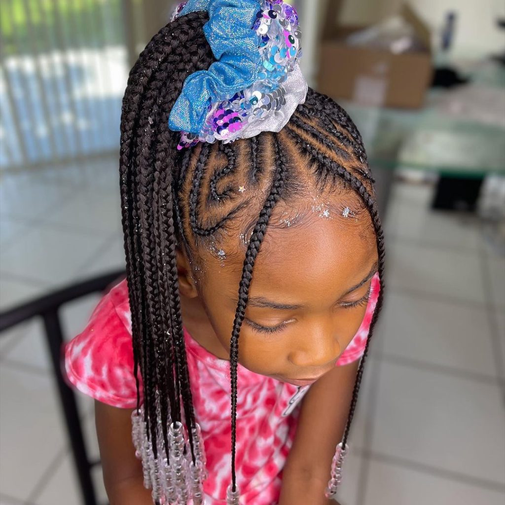 65 Beautiful African Braids For Kids