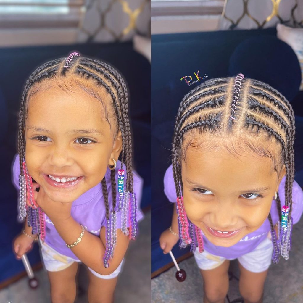 65 Beautiful African Braids For Kids