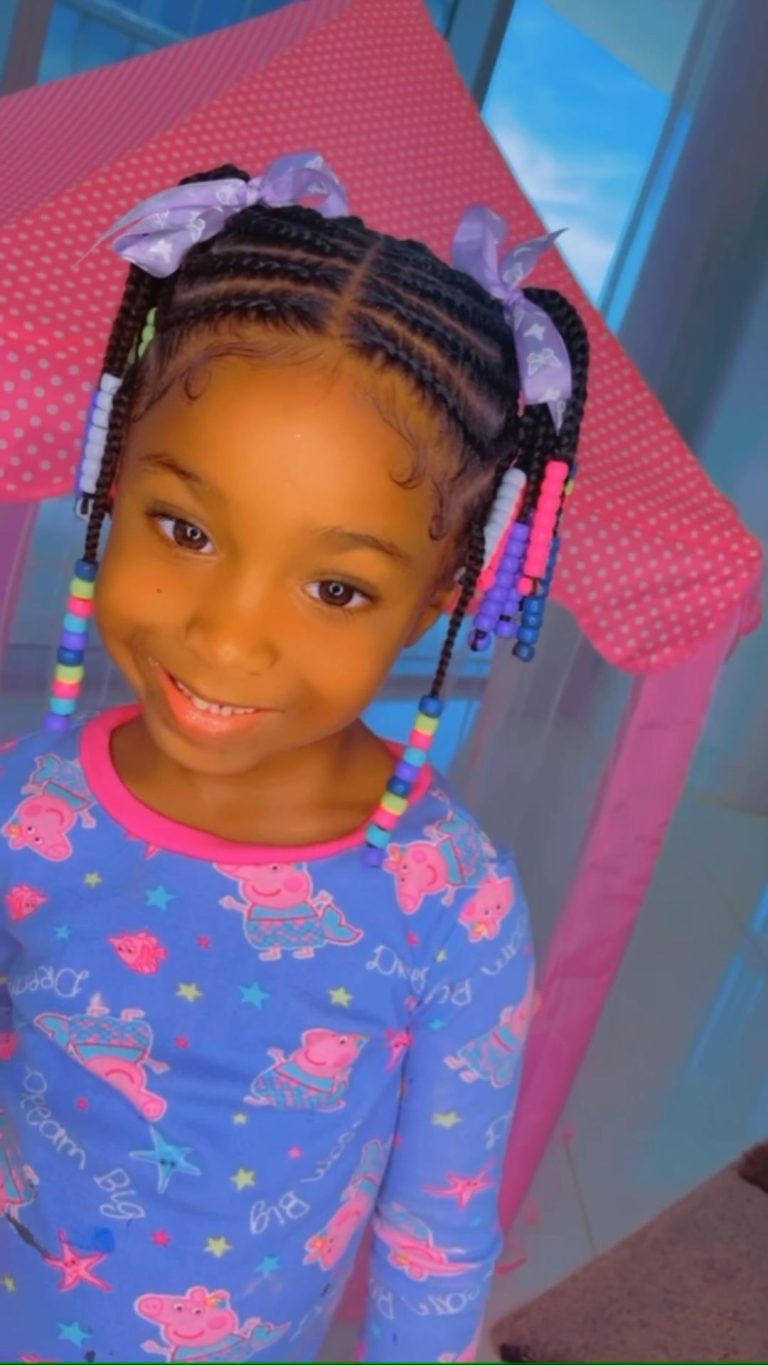 65 Beautiful African Braids For Kids