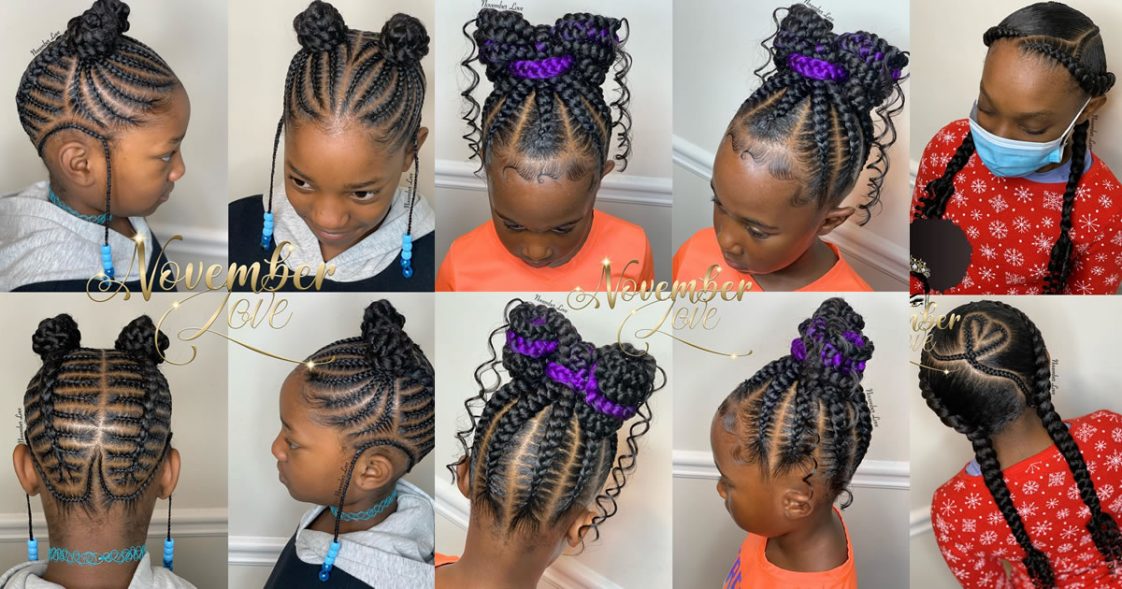 65 Beautiful African Braids For Kids