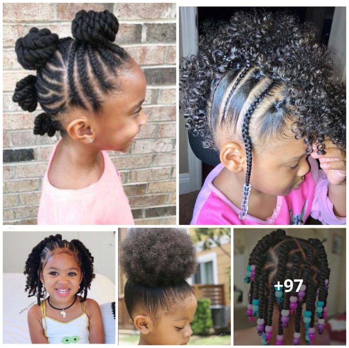 97 Photos: Amazing Natural Hairstyles for Little Girls