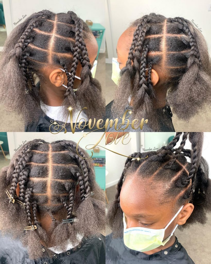 60 Beautiful African Braids For Kids
