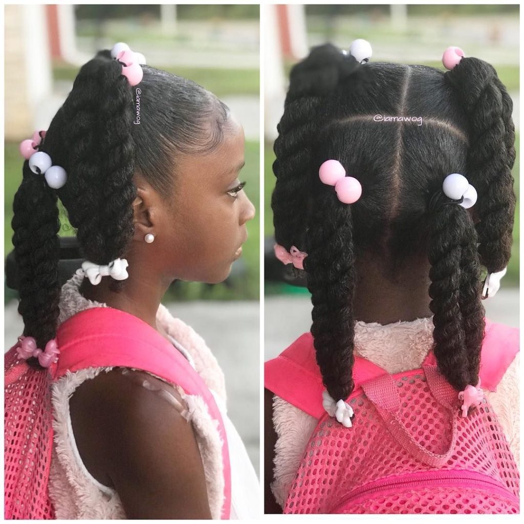 40 Tastefully Selected Braid Styles for Little School Girls
