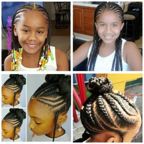 Top Adorably Gorgeous Cornrow Hairstyles For Little Girls That’ll Melt ...