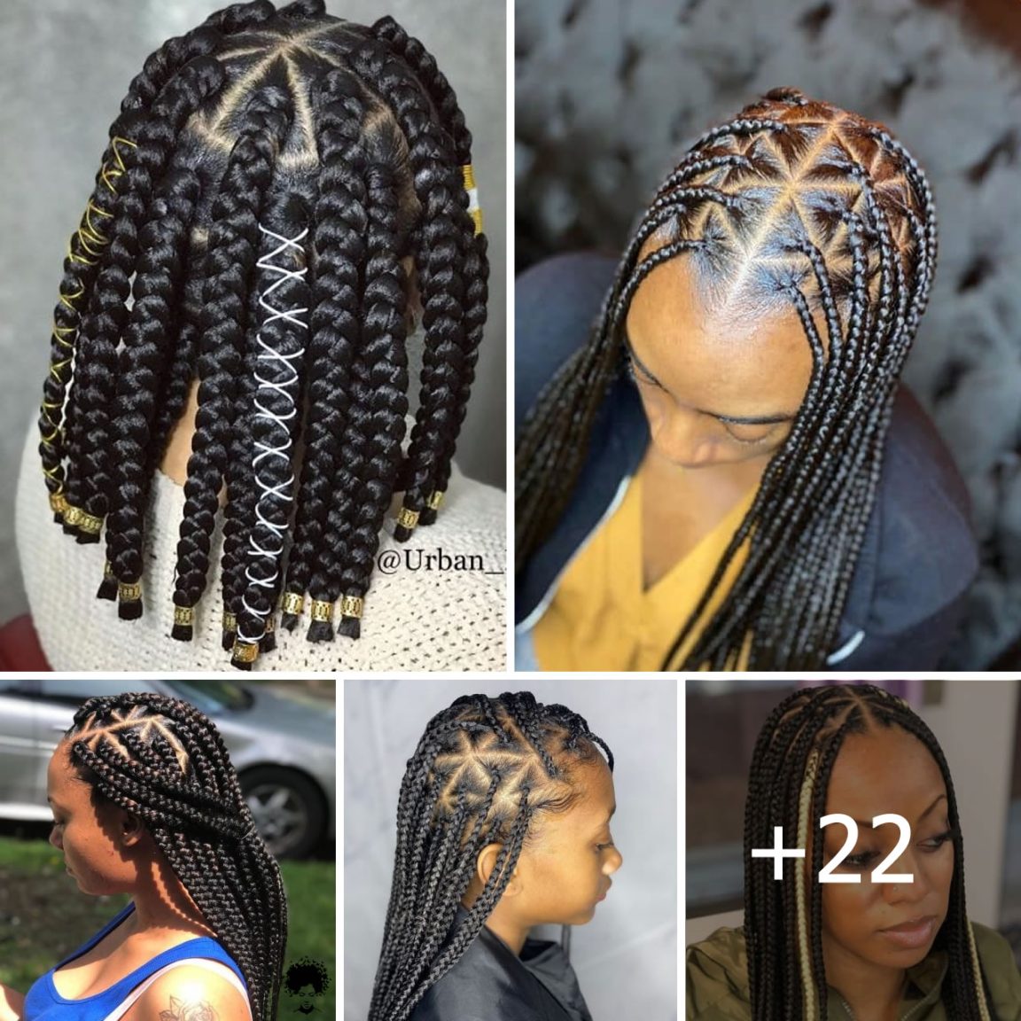 22 Hottest Triangle Box Braids You’ve Gotta See