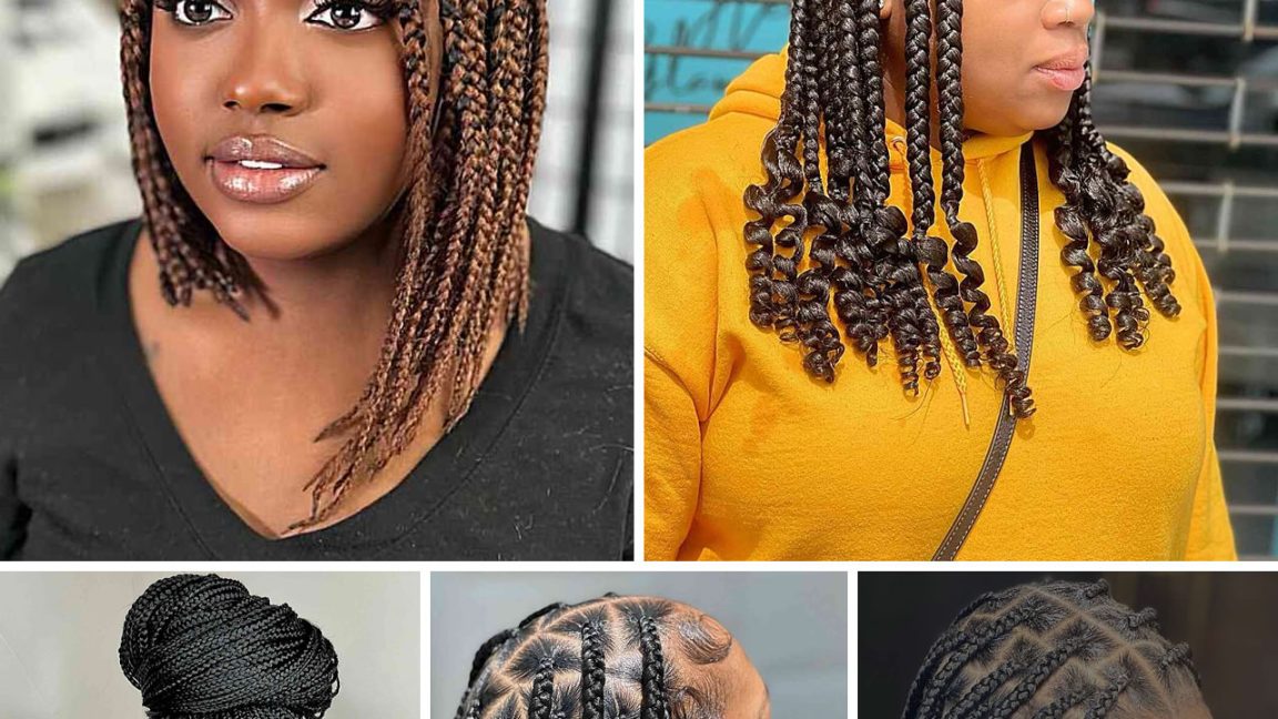 Minnie Mouse Style Applied On Braidings – Braids Hairstyles for Kids