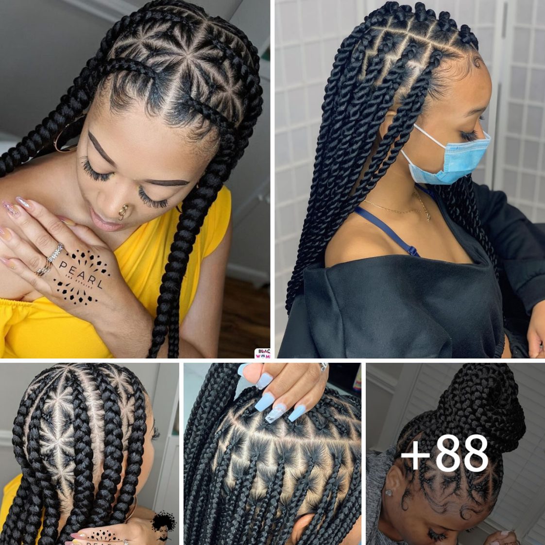 88 Braids Hairstyle For Ladies 2024- Beautiful Braids To Slay In