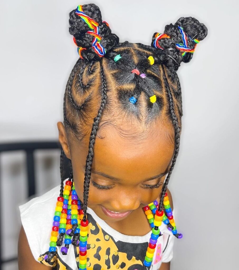 Small Strands, Big Impact: African Braid Styles Tailored for Kids with ...