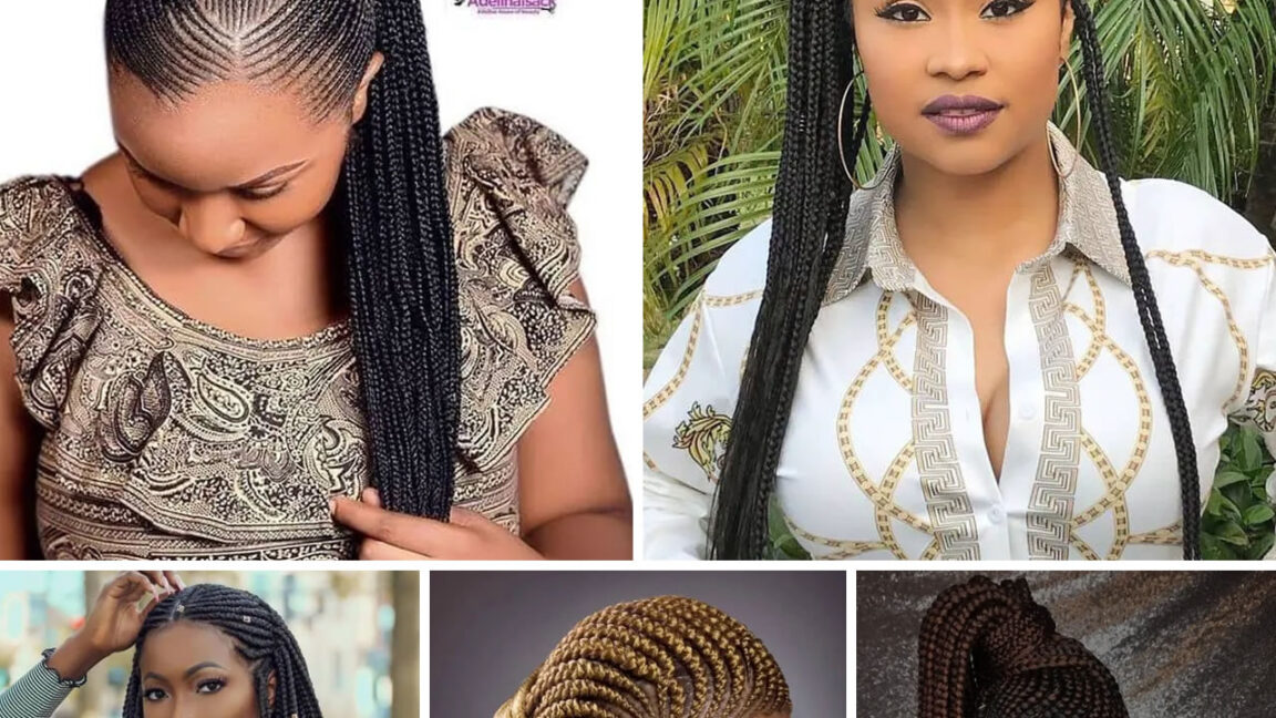 Wavy Cornrows With Beads – Braids Hairstyles for Kids