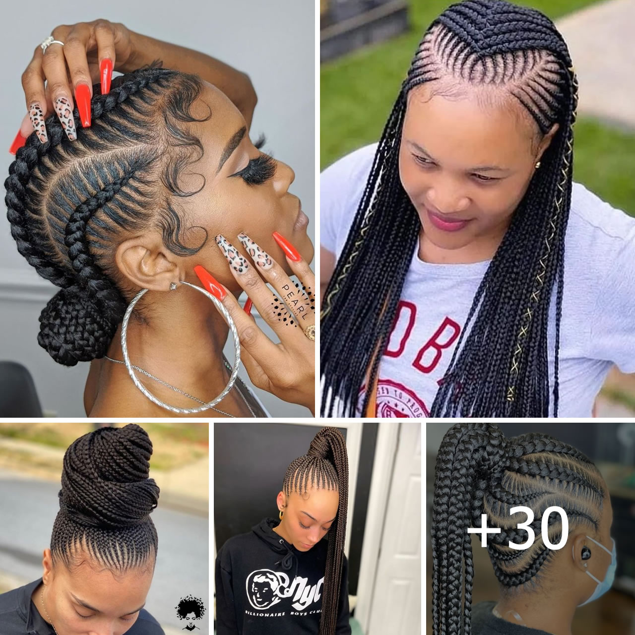 30 Most Stylish Cornrows and Scalp Braids for 2023 – Braids Hairstyles ...