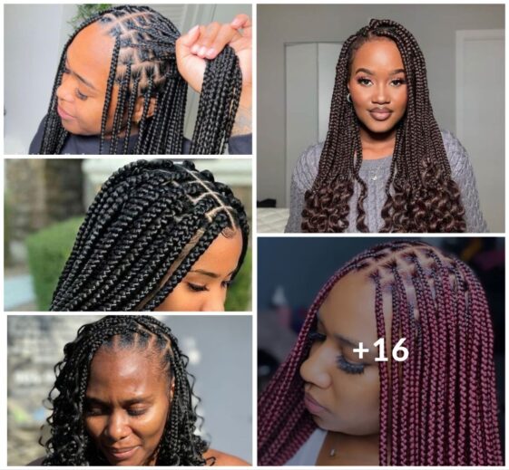 +16 Trendy and Best Medium Knotless Braids with Curls – Braids ...