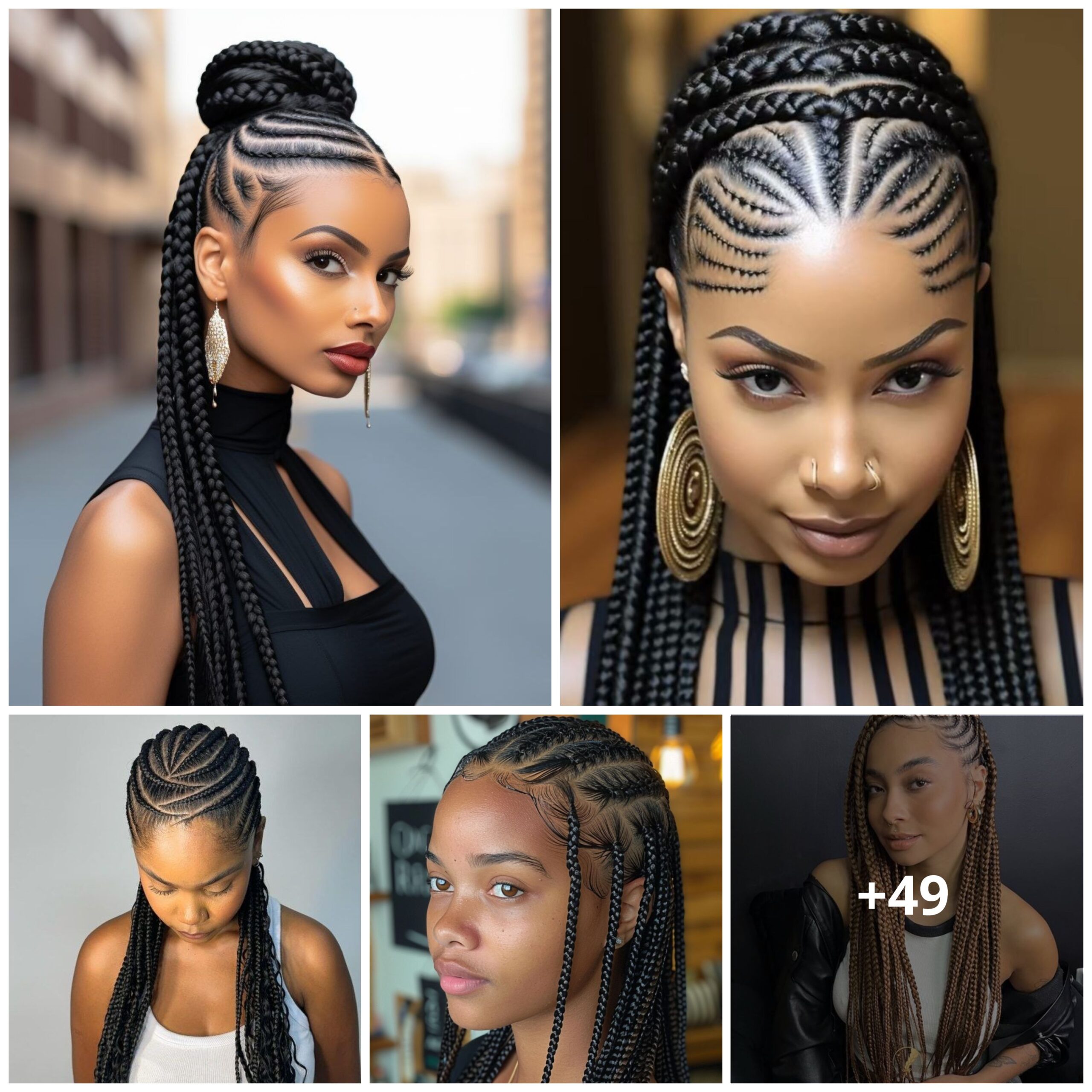 Trendy all back braids hairstyles you will love.