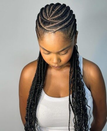 Trendy all back braids hairstyles you will love.