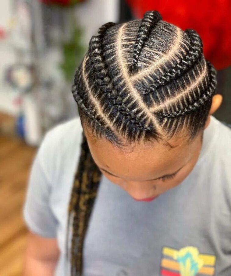 Trendy all back braids hairstyles you will love.