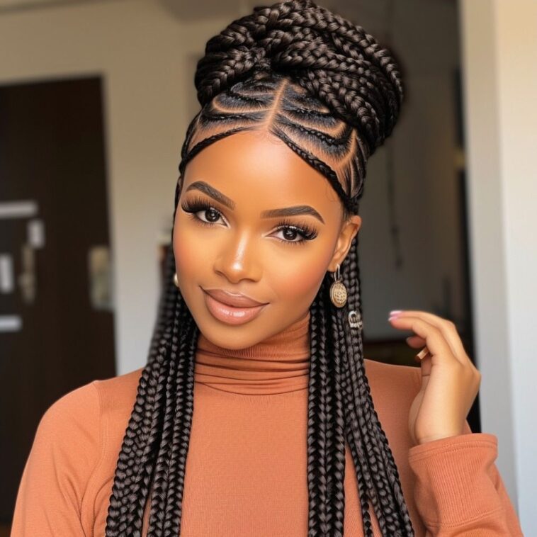 Trendy all back braids hairstyles you will love.