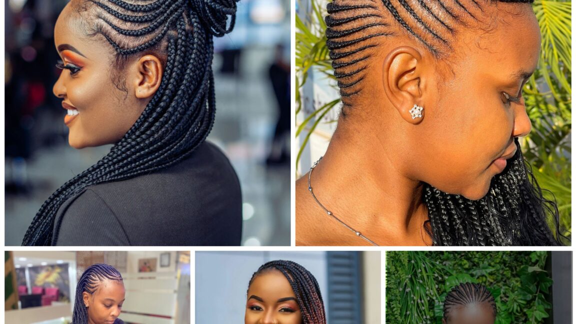 Bantu Knots Quadrants With Fulani Braids – Braids Hairstyles for Kids