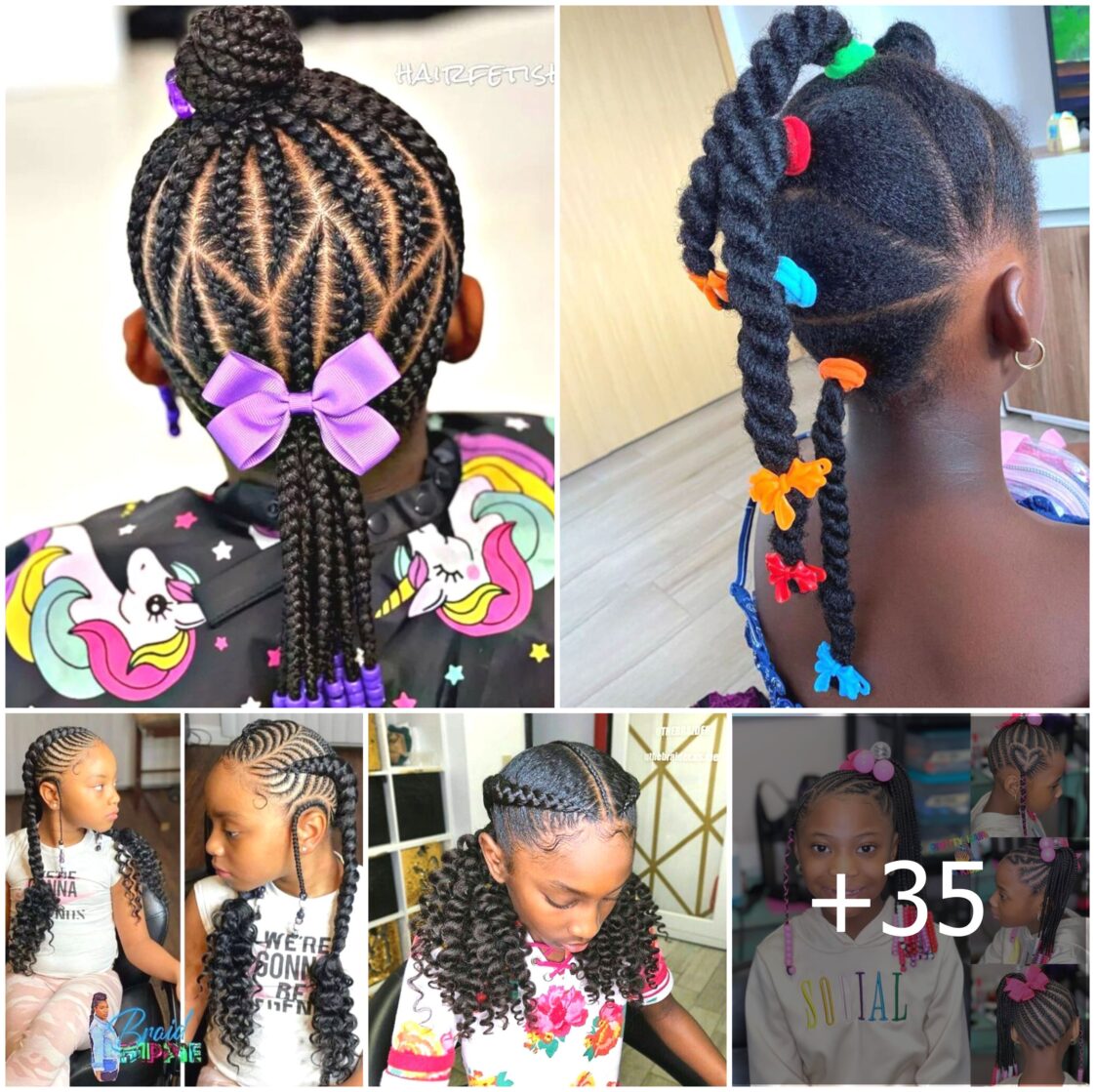 40 Pretty Natural Hairstyles for Nine Years Old Girls That Encourages ...