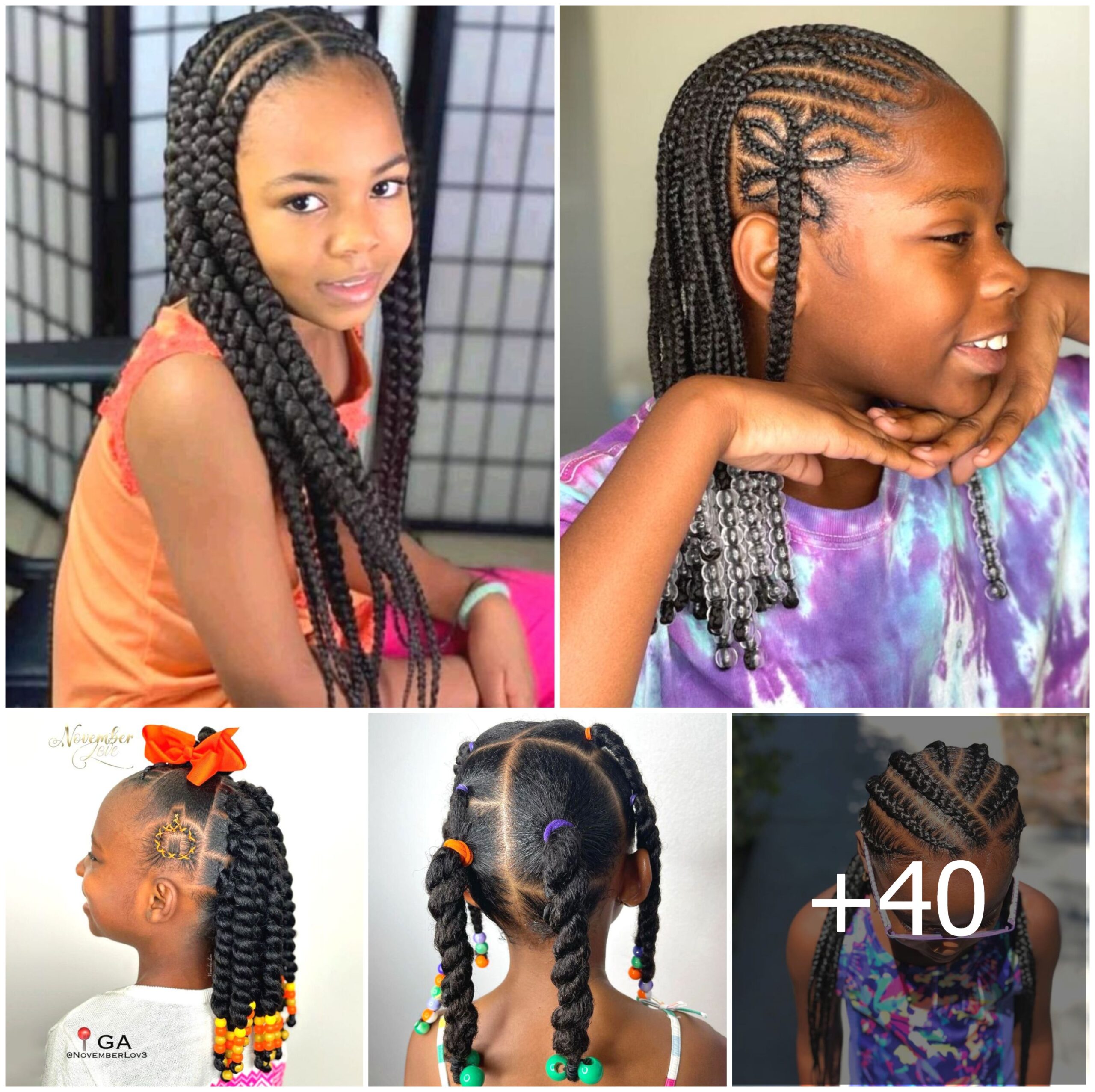 40 Pretty Natural Hairstyles for Nine Years Old Girls That Encourages Self-Love