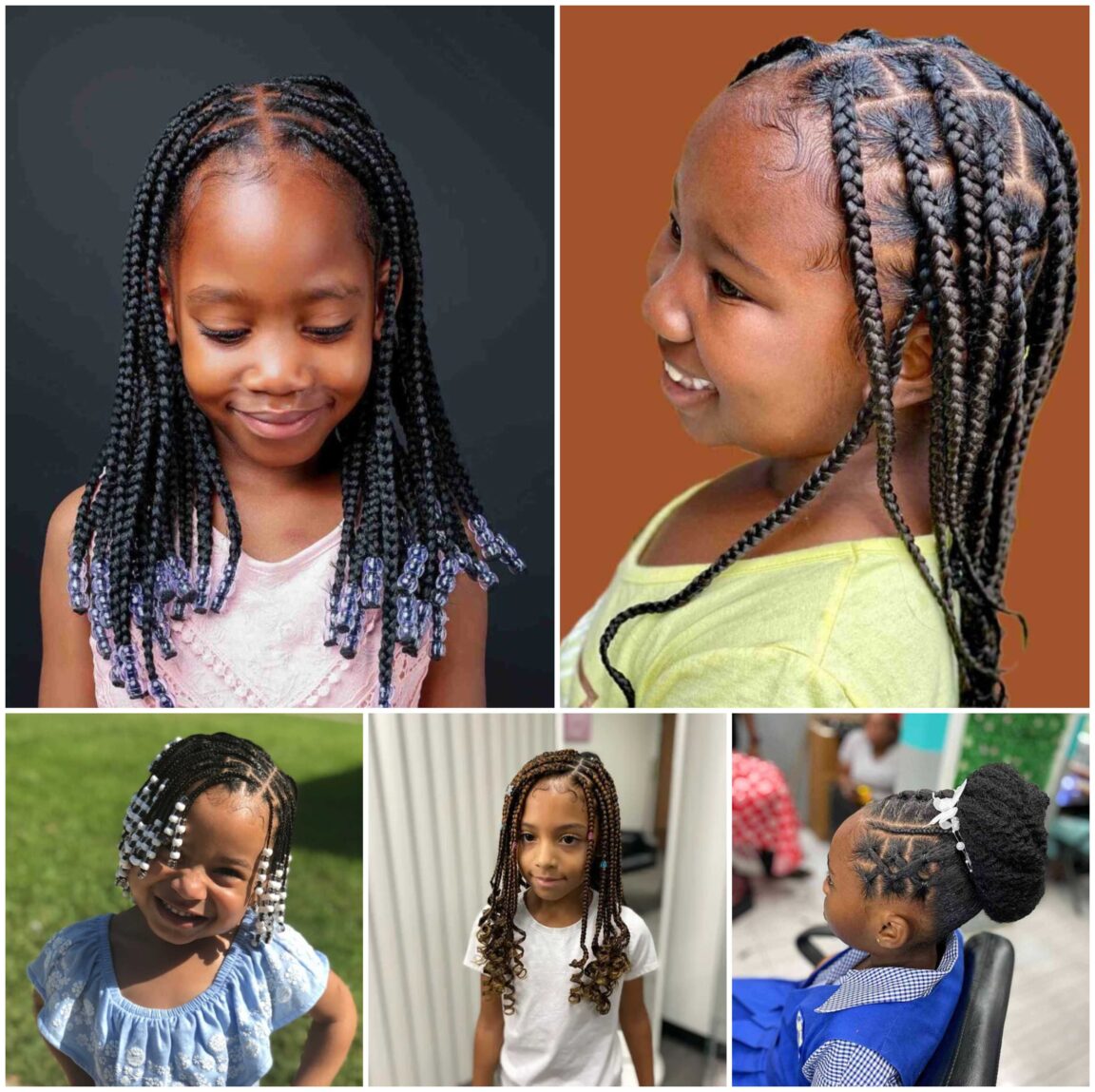 22 Hottest & Chic Box Braids for Kids