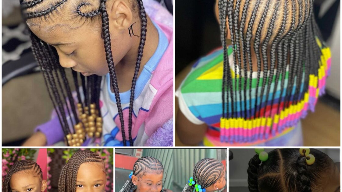 Minnie Mouse Style Applied On Braidings – Braids Hairstyles for Kids