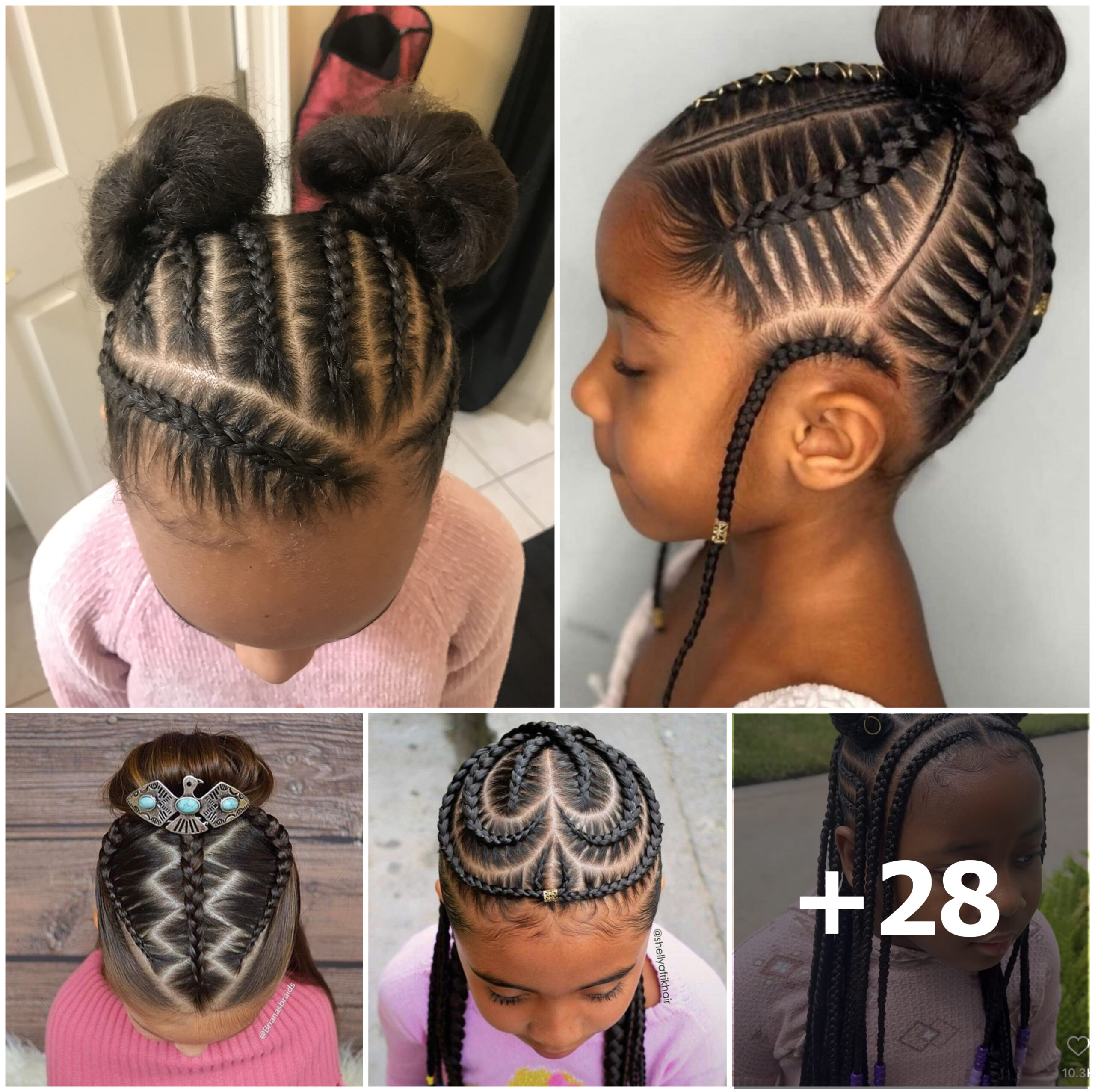 28 PHOTOS: Clean and Creative Cornrows for Kids